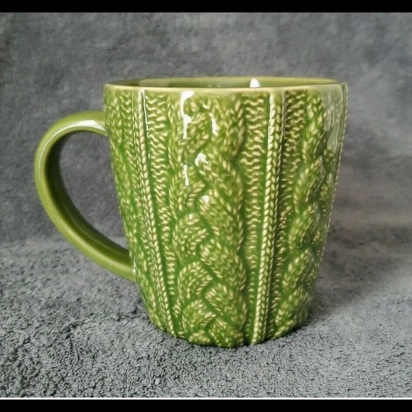Opalhouse | Kitchen | Set Of 2 Stoneware Green Embossed Mug Coffee ...